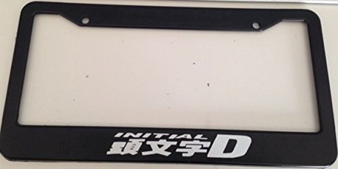 Initial D Racing AE86 - Black License Plate Frame - Jdm Classic ...