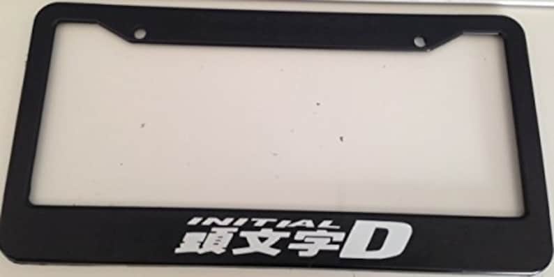 Initial D Racing AE86 Black License Plate Frame Jdm | Etsy