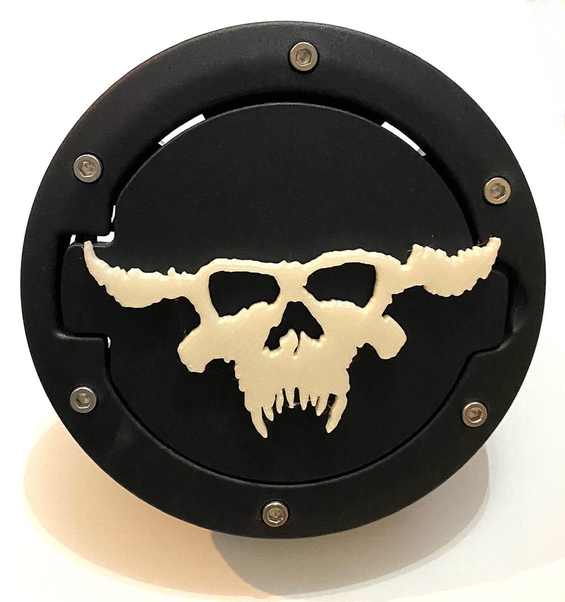 Scary Wide Skull in 3D Black With White for Jeep Wrangler - Etsy
