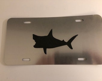Black Shark License Plate - Etsy