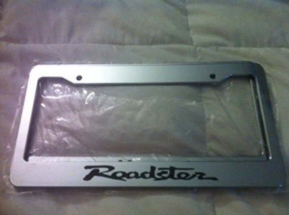 Roadster Cursive Cool Style Chrome Automobile License Plate - Etsy