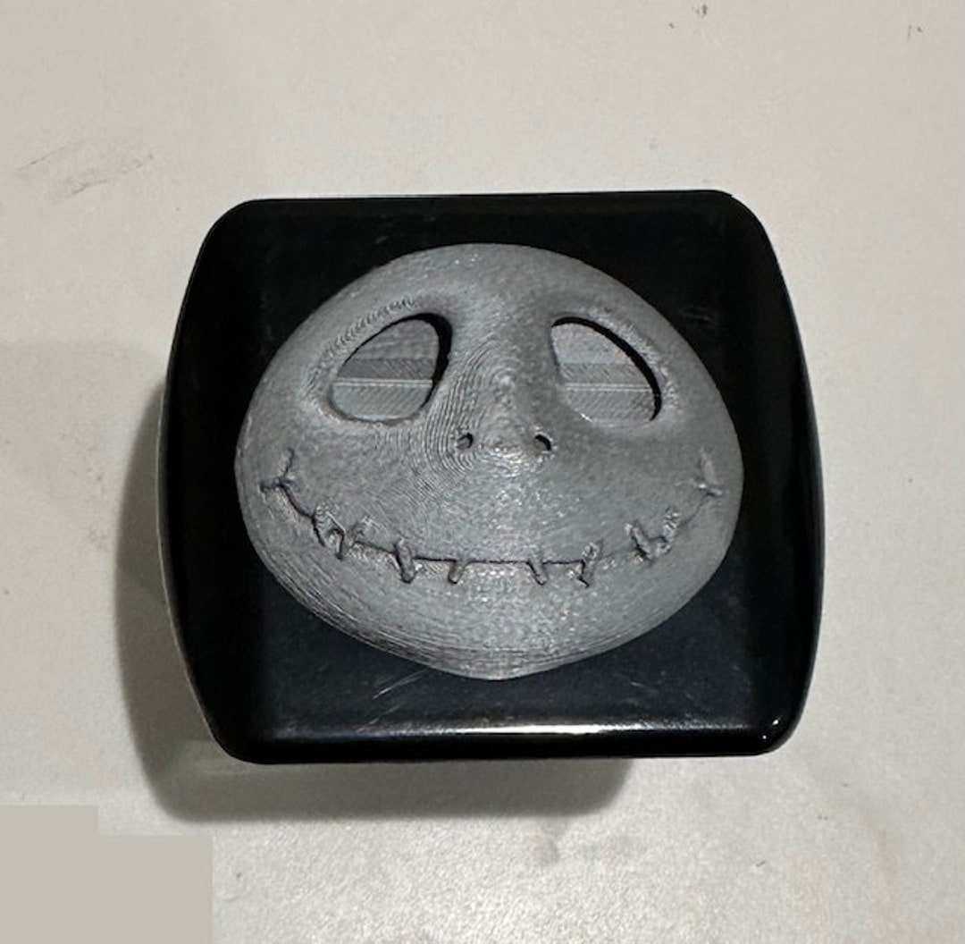 Jack Full Skeleton Head in 3D - 2 Inch Trailer Hitch Cover Black With ...