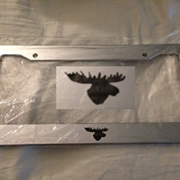 Moose License Plate Frame - Etsy