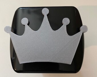Princess Crown in 3d Chrome With Pink 2 Inch Trailer Hitch - Etsy