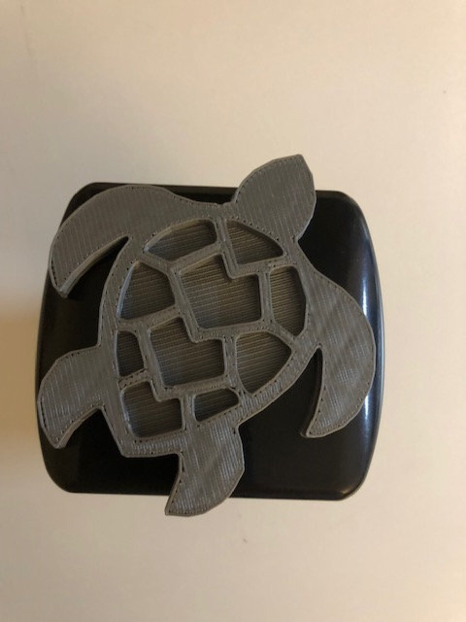 Turtle Swimming in 3D Grey With Grey Shell - 2 Inch Trailer Hitch Cover ...