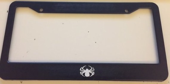 Very Cool Round Spider Black Automotive License Plate Frame | Etsy