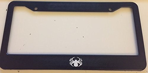 Very Cool Round Spider - Black Automotive License Plate Frame - - Etsy