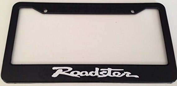 Roadster Cursive Cool Style Black Automobile License Plate - Etsy