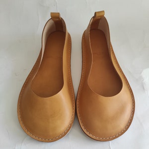 Natural Foot Shape Barefoot Shoes, Custom Size Barefoot Flats, Ballet ...