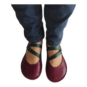Natural Foot Shape Barefoot Shoes, Custom Size Minimalist Shoes, Ballet ...