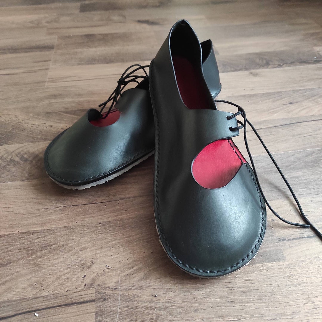 Handmade Women Barefoot Shoes, Custom Size Barefoot Flats, Women Wide ...