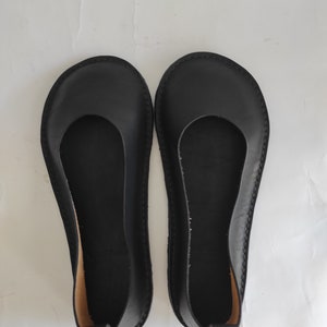 Natural Foot Shape Barefoot Shoes, Custom Size Minimalist Shoes, Ballet ...