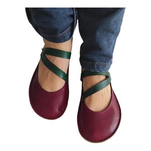 Natural Foot Shape Barefoot Shoes, Custom Size Minimalist Shoes, Ballet ...