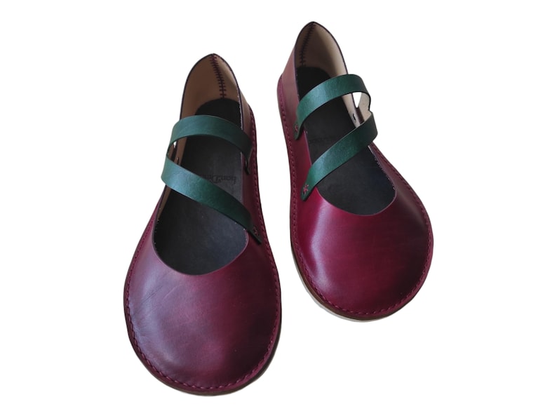 Natural Foot Shape Barefoot Shoes, Custom Size Minimalist Shoes, Ballet ...