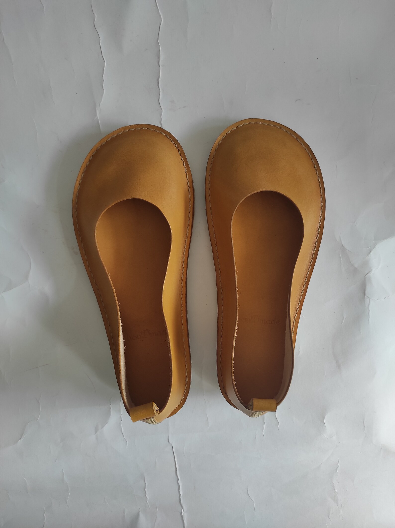 Natural Foot Shape Barefoot Shoes, Custom Size Barefoot Flats, Ballet ...