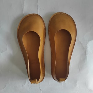 Natural Foot Shape Barefoot Shoes, Custom Size Barefoot Flats, Ballet ...