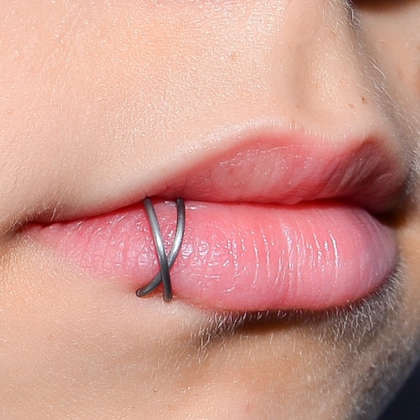 Fake Lip Ring - Etsy