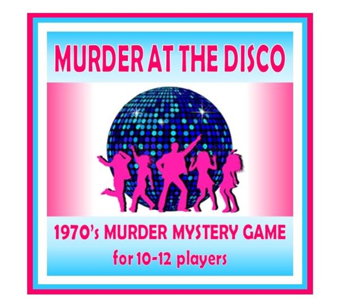 1970's Murder Mystery Dinner Party Game ~ Murder at the Disco ~ for 10 ...