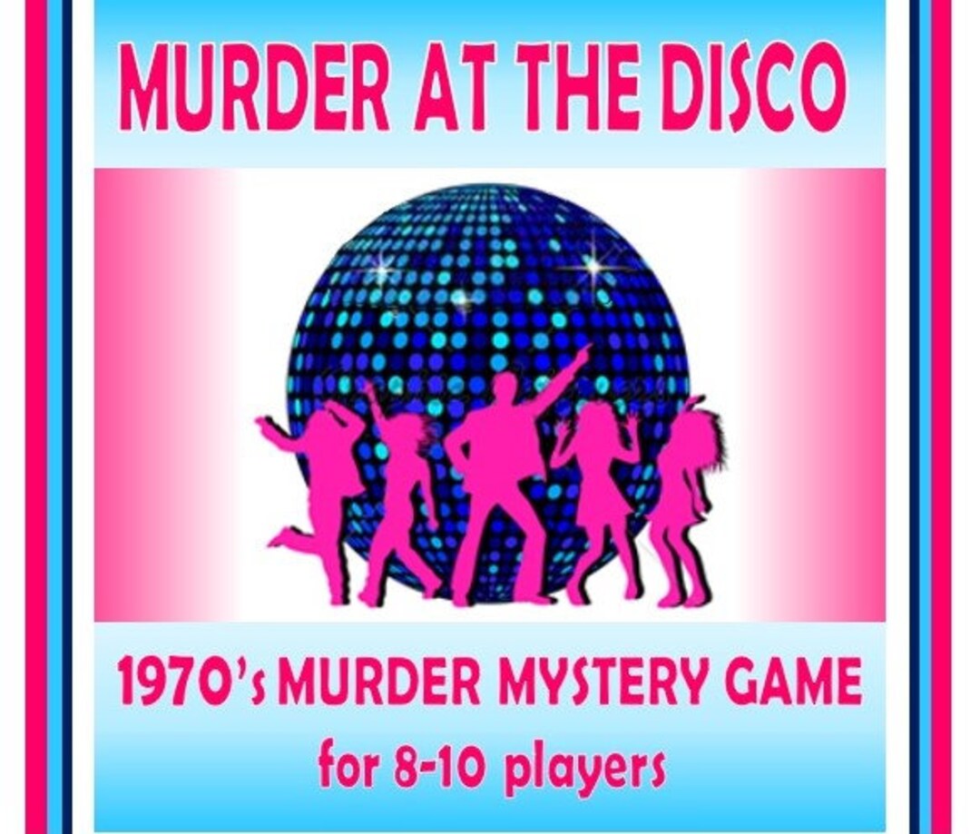 1970's Murder Mystery Game Murder at the Disco for 8-10 Players - Etsy