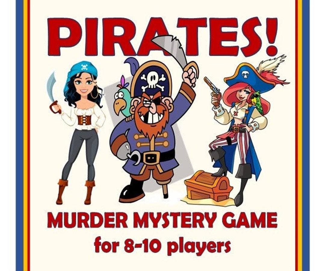 PIRATES Murder Mystery Game for 8-10 Players - Etsy