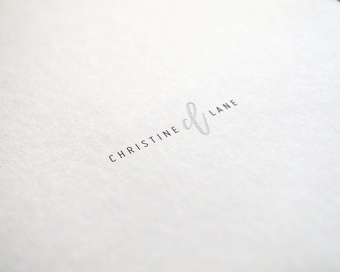 Signature Initials Logo Design Premade Simple Logo | Etsy