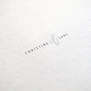 Signature Initials Logo Design, Premade Simple Logo, Handwritten ...