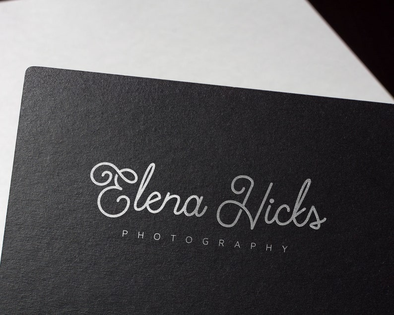 Modern Watermark Logo Text Only Calligraphy Logo Design | Etsy