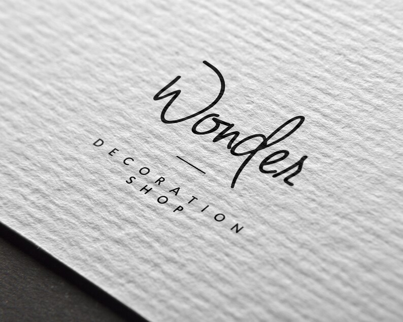 Premade Hand written Logo Design Affordable Logo Design Font | Etsy