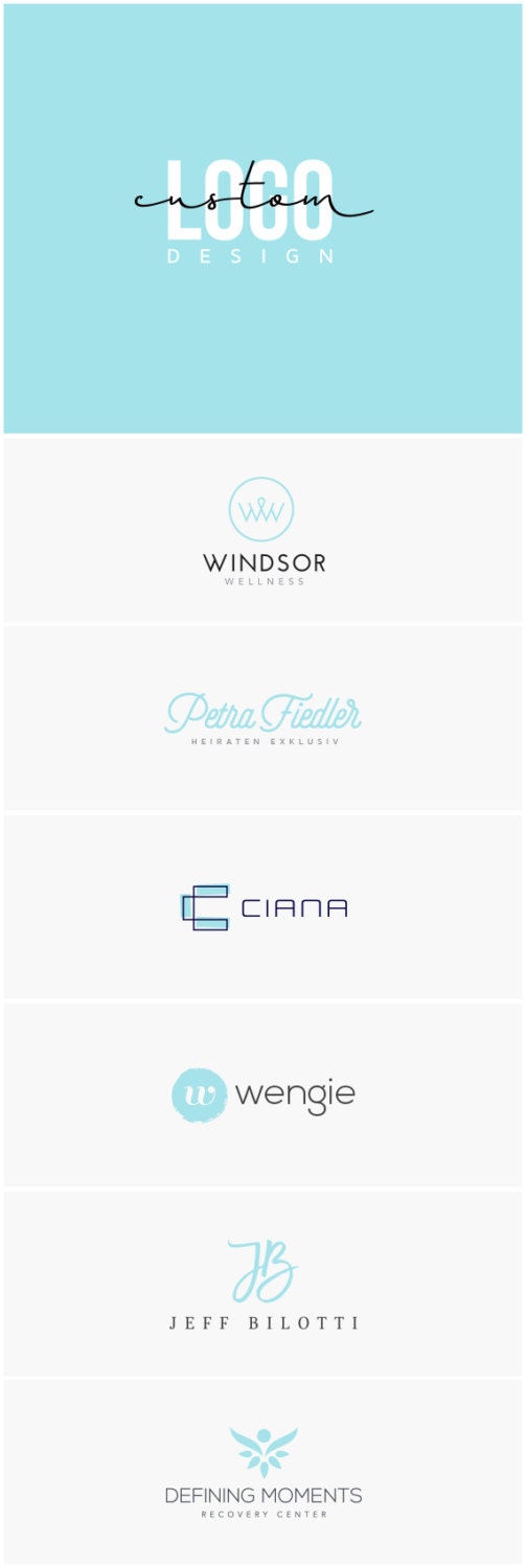 Custom Logo Design Custom Logo Design Package Logo Branding | Etsy