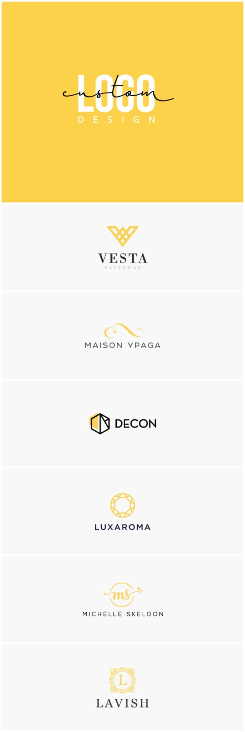 Custom Logo Design Logo Branding Branding Package Logo | Etsy