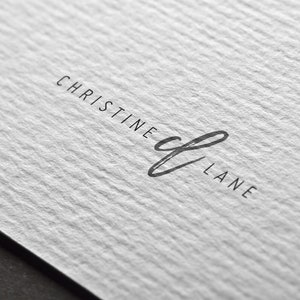 Signature Initials Logo Design, Premade Simple Logo, Handwritten ...