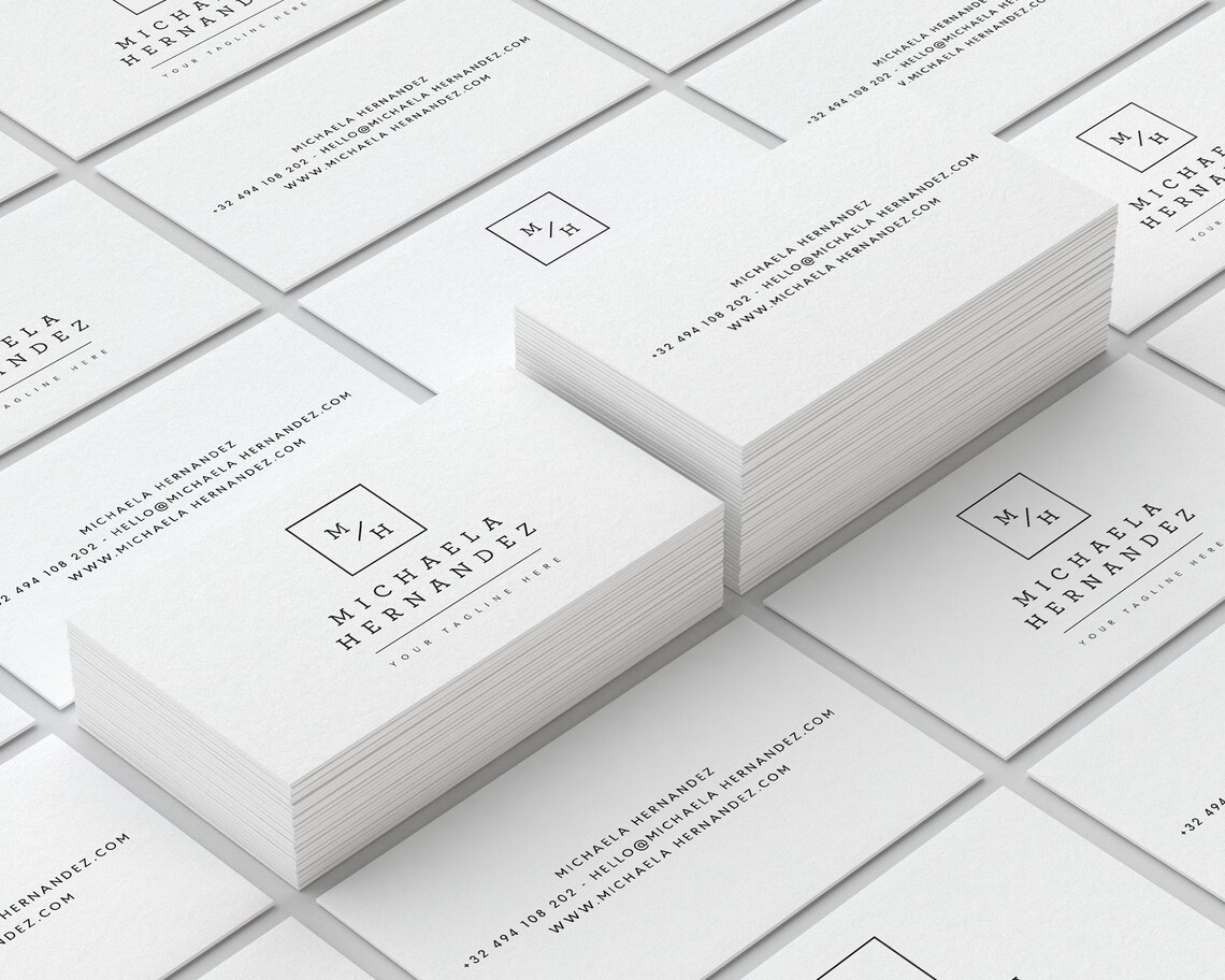 Minimal Rectangular Square Logo Design Minimal Modern Custom | Etsy