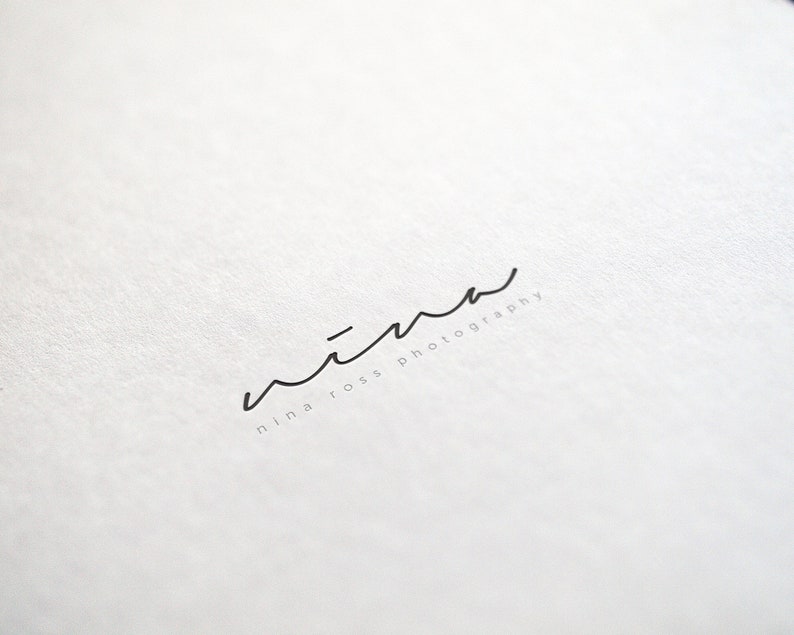 Modern Script Premade Logo Design Writing Logo Design | Etsy