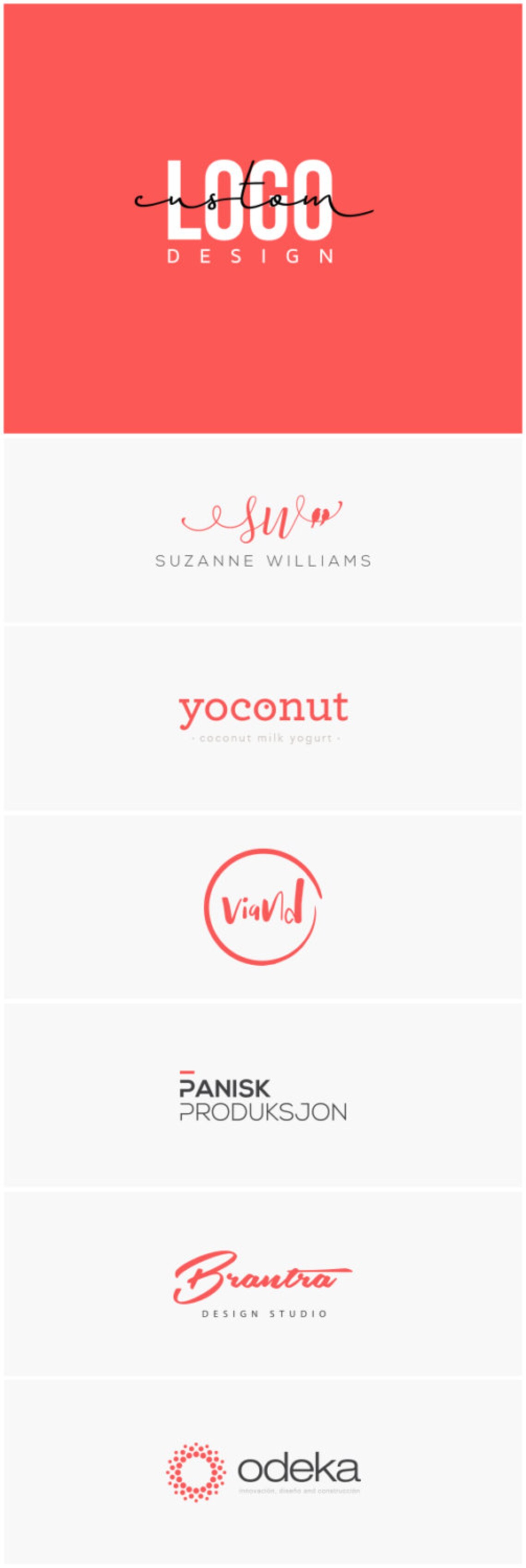 Custom Logo Design Custom Logo Design Package Logo Branding | Etsy