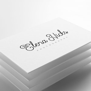 Modern Watermark Logo Text Only Calligraphy Logo Design | Etsy