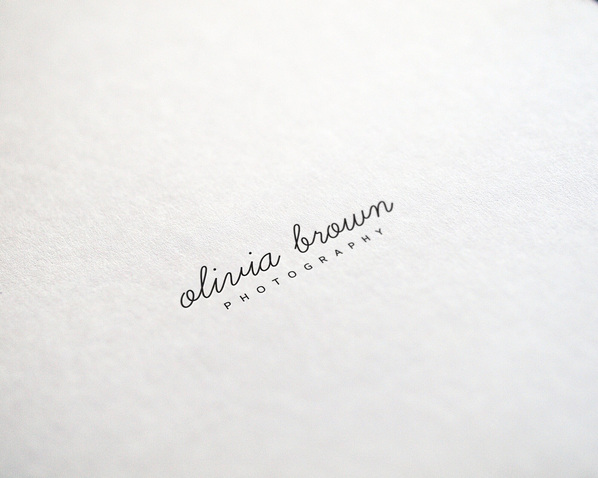 Cursive Font Logo Premade Handwritten Logo And Watermark | Etsy