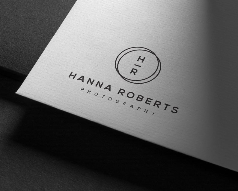 Modern Circle Logologo for Photography Circle Watermark | Etsy