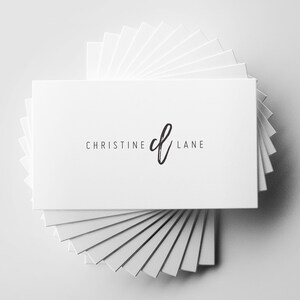 Signature Initials Logo Design, Premade Simple Logo, Handwritten ...