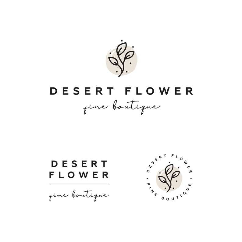 Floral Branding Package Flower Logo Design Business Logo - Etsy