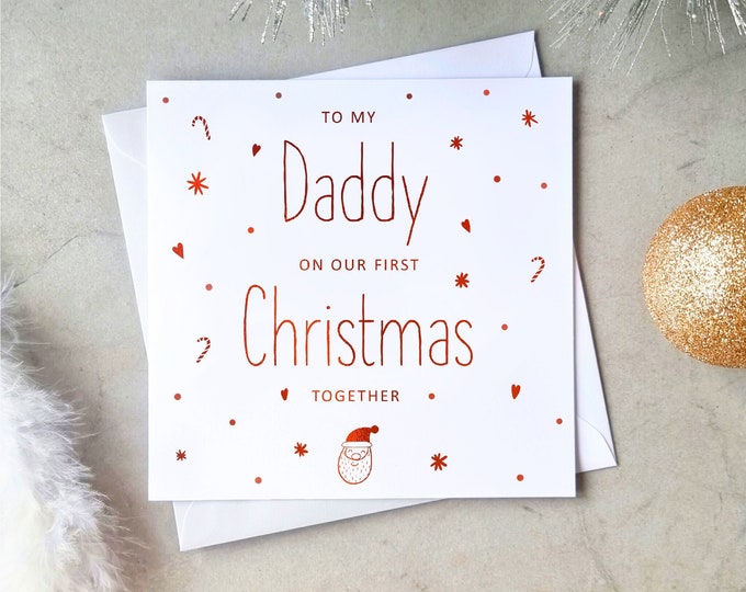 Personalised Daddy Christmas Card Dad Christmas Card Christmas Card for ...