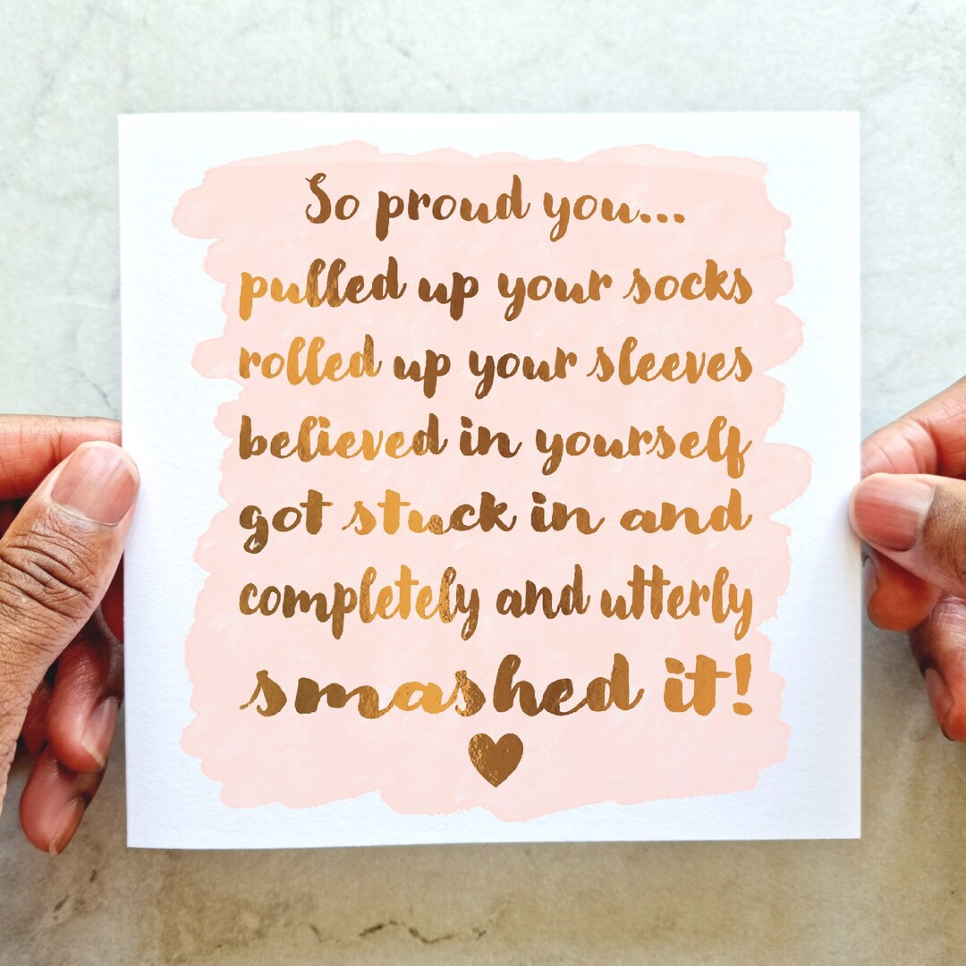 So Proud Congratulations Card - Well Done Card - University Graduation ...