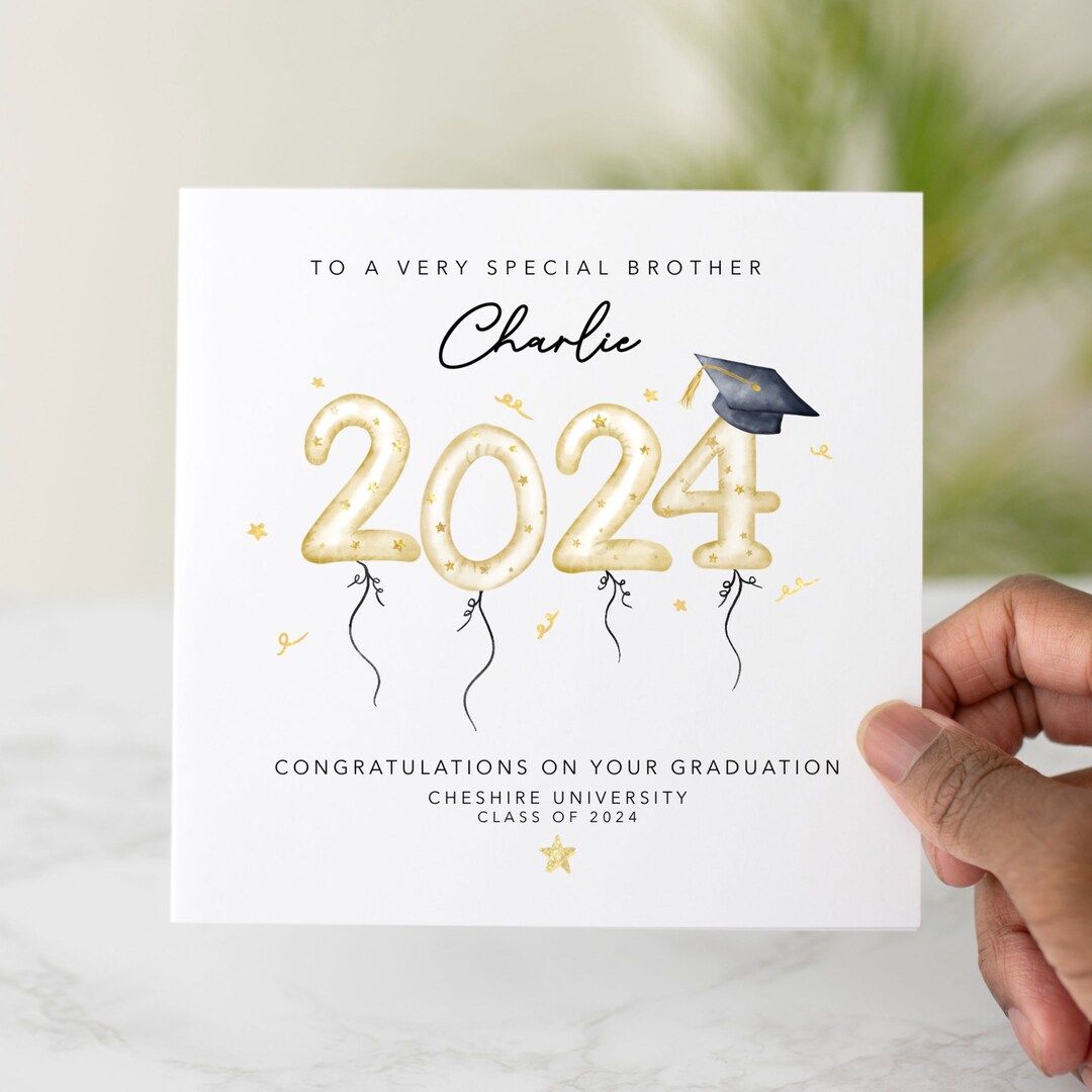 Customised Brother Graduation Card - Graduated Card for Brother ...