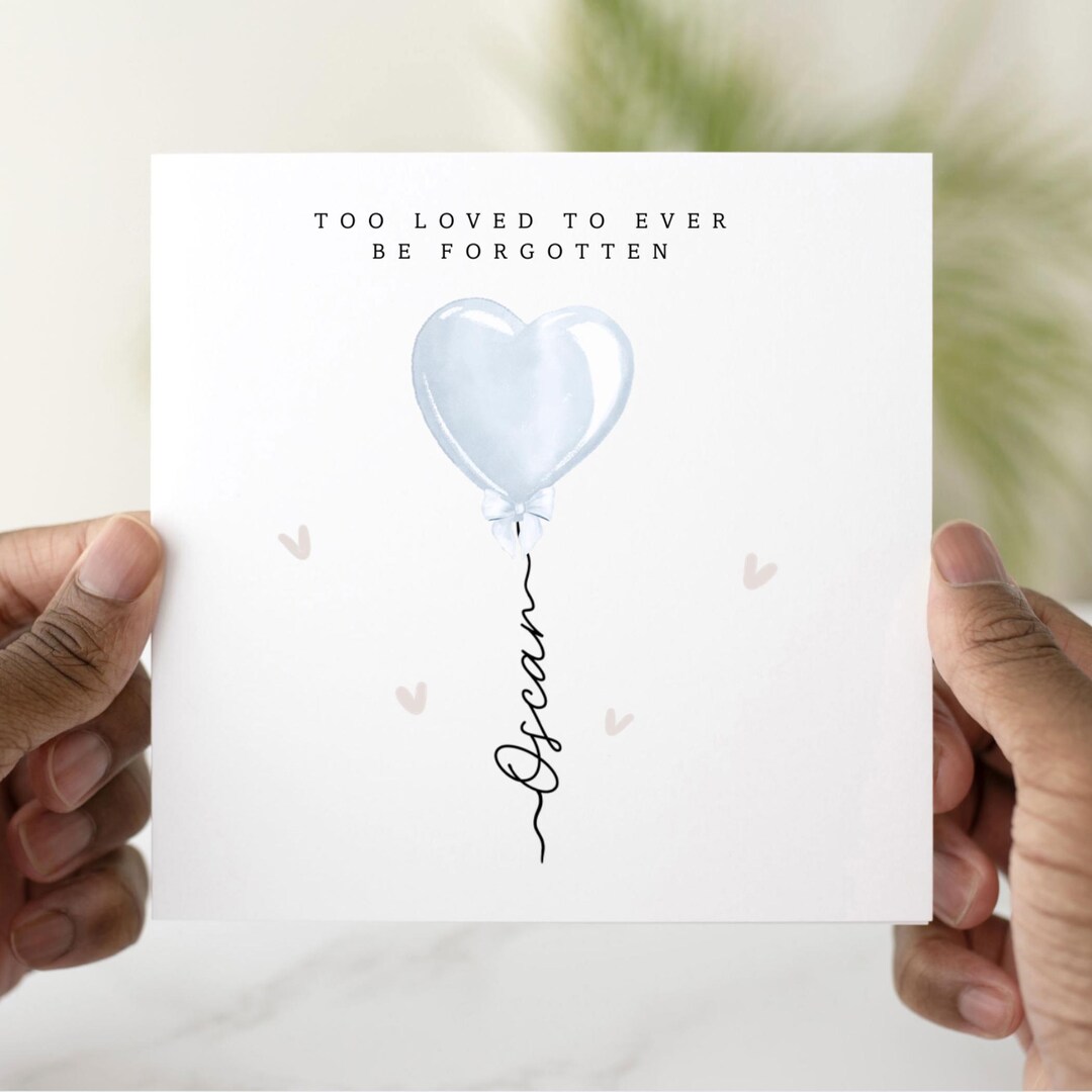 Personalised Baby Loss Card, Thinking of You Card, Sympathy Card ...