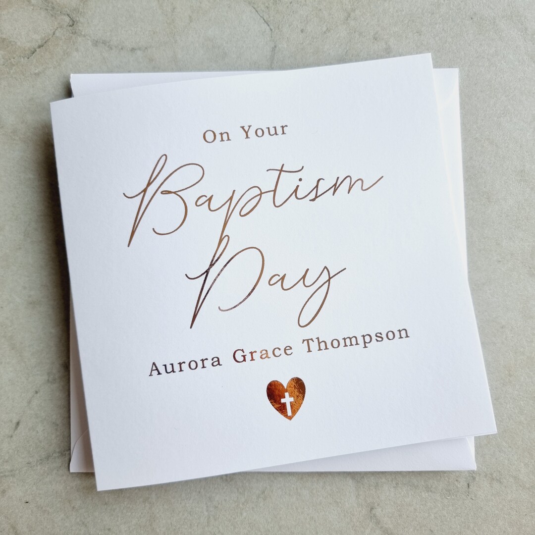Personalised Baptism Card - Baptism Card - Card for Baptism - Godson ...