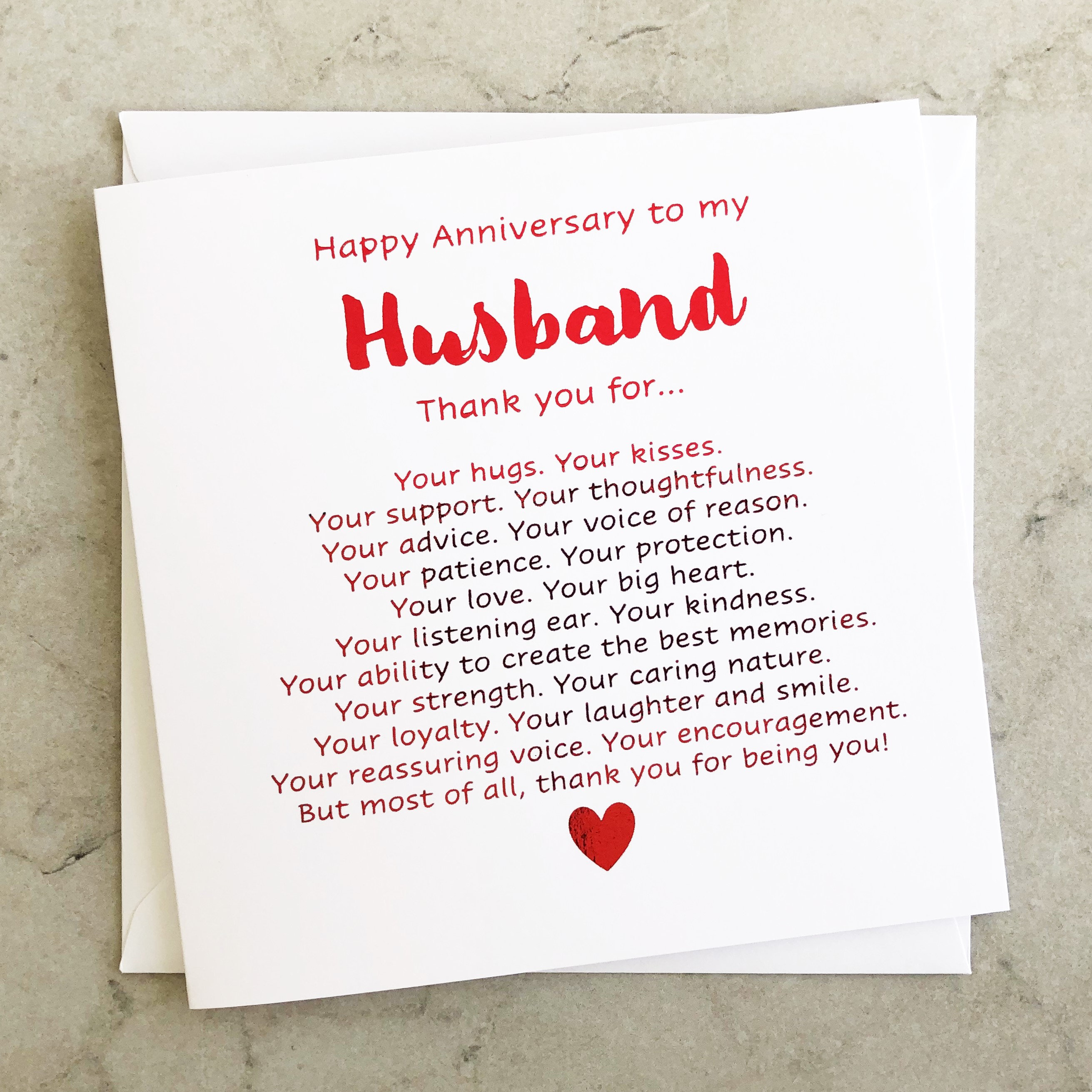 Romantic Anniversary Card - Romantic Anniversary Card for Husband ...