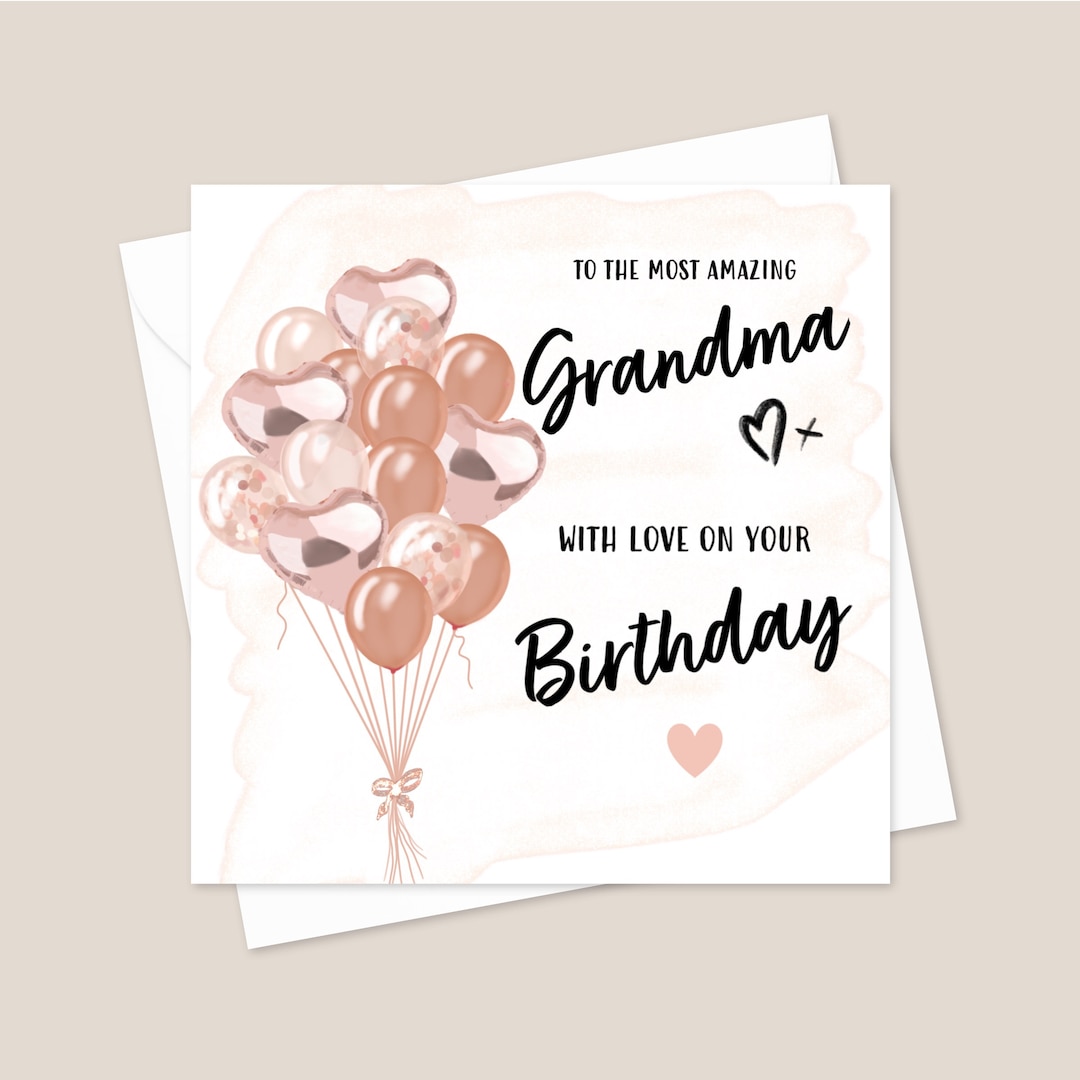 Grandma Birthday Card - Birthday Card for Grandma - Birthday Card ...