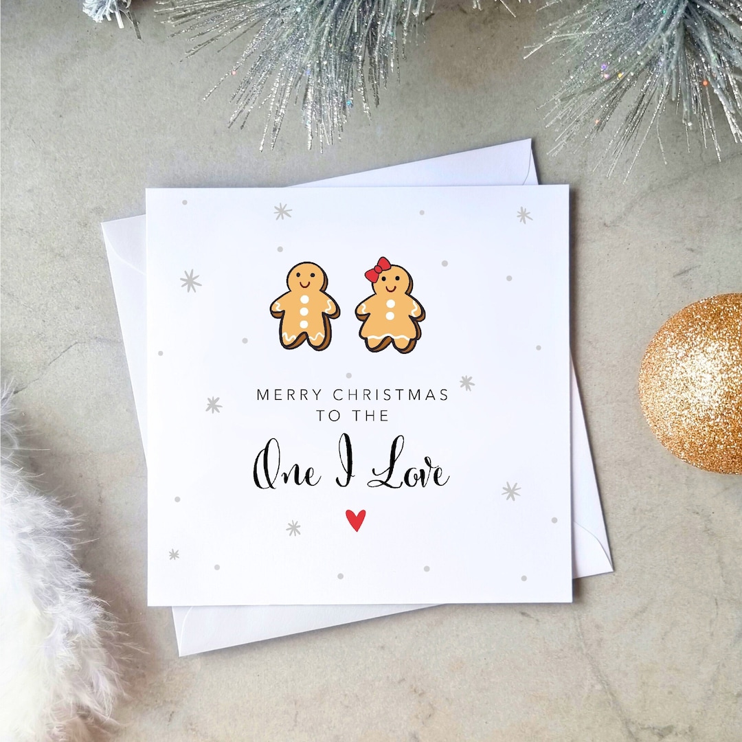 To the One I Love Christmas Card - Romantic Christmas Card for Partner ...