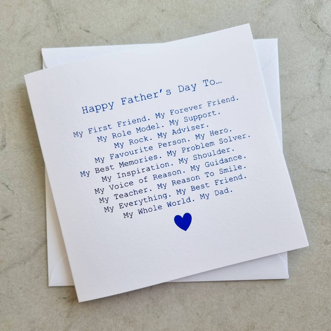 Poem Dad Fathers Day Card Fathers Day Card Fathers Day - Etsy
