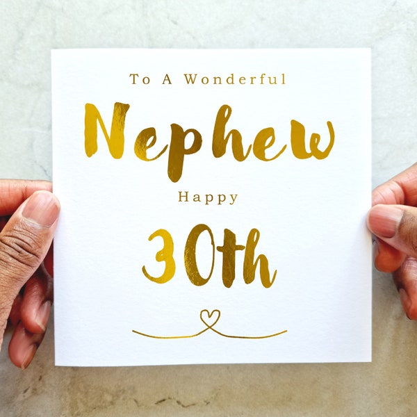 30th Birthday Card Nephew - Etsy 30th Birthday Card Nephew - Etsy