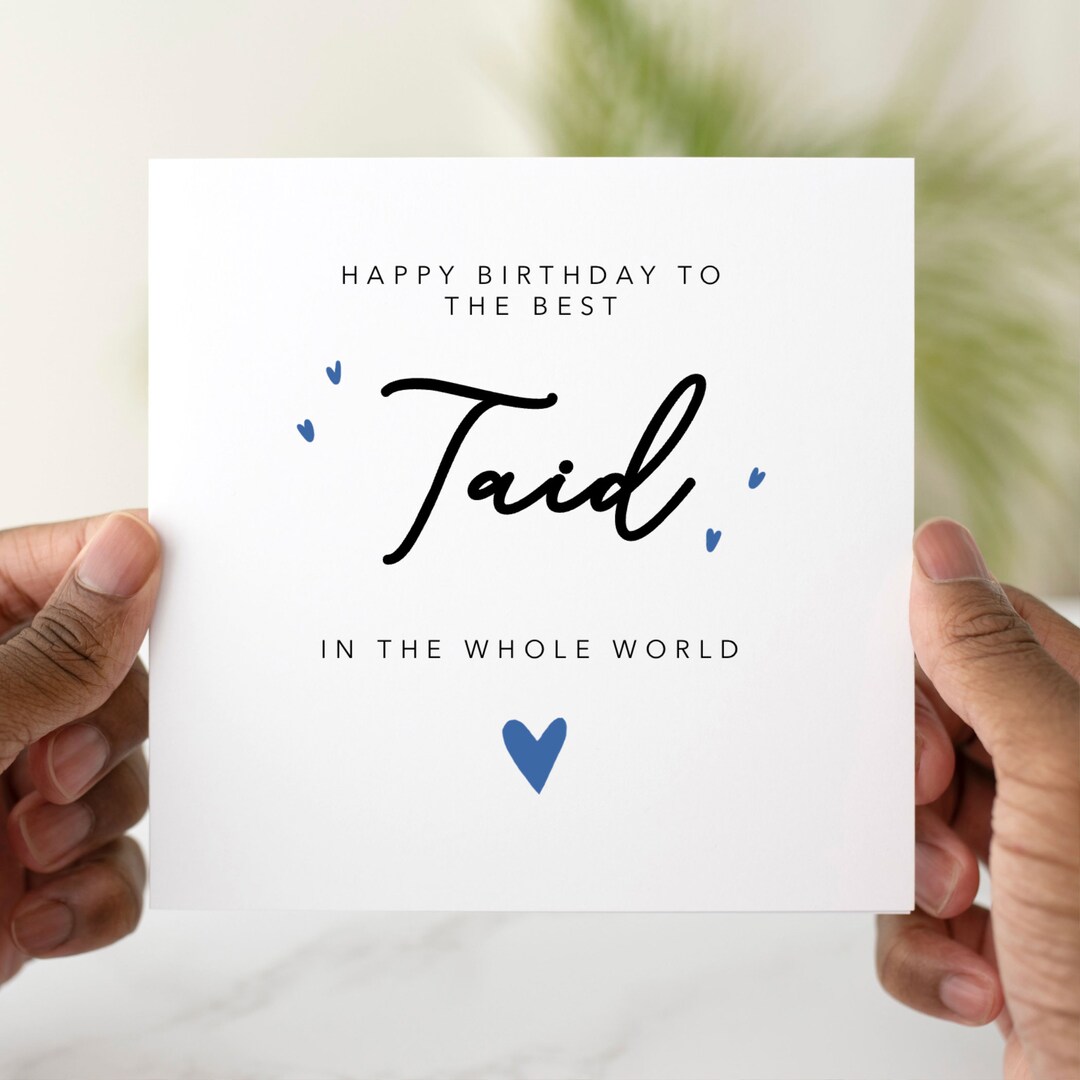 Taid Birthday Card - Birthday Card for Taid - to the Best Taid in the ...